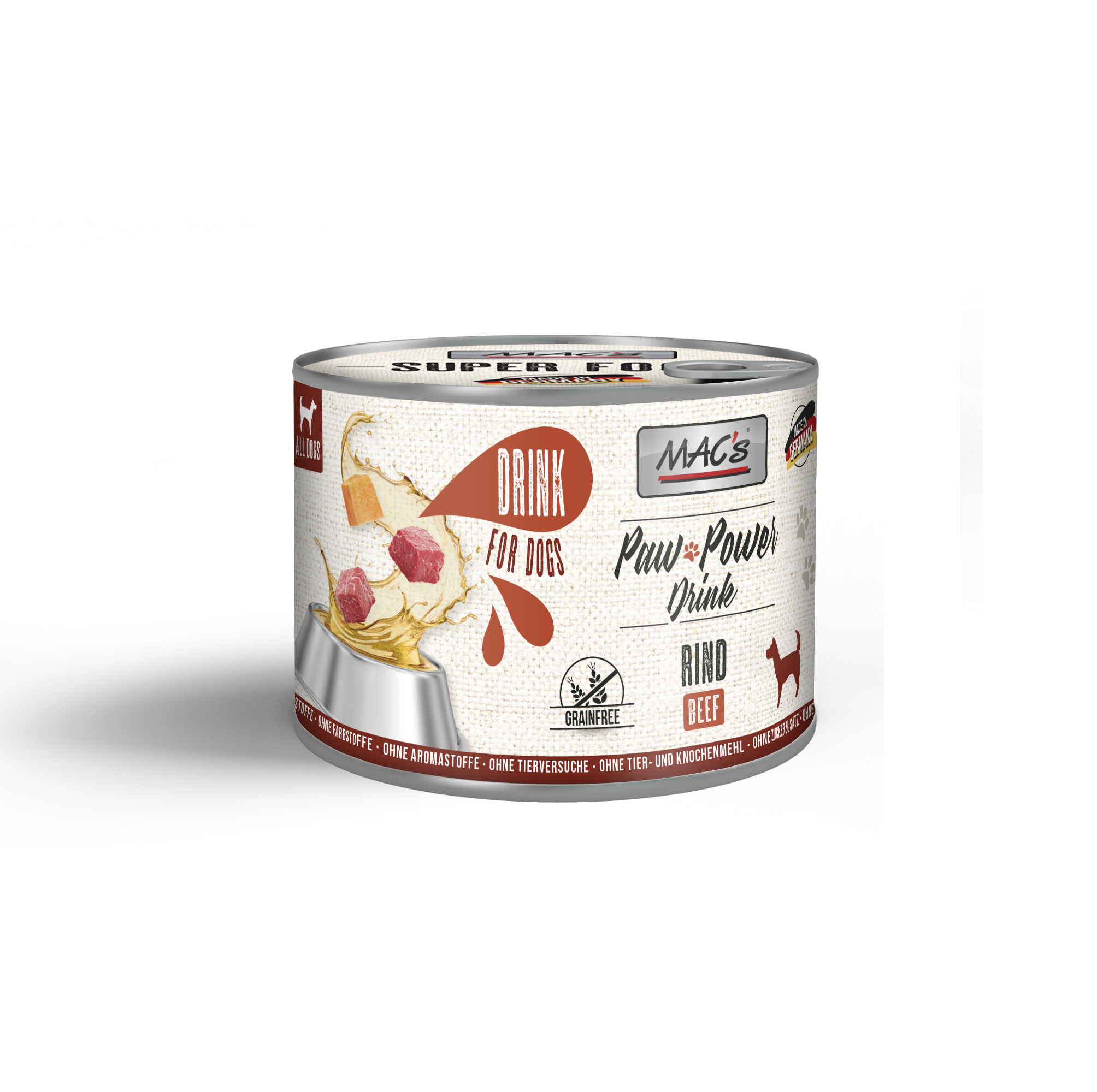 MAC's DOG Paw Power Drink Dose Rind – zoo.de