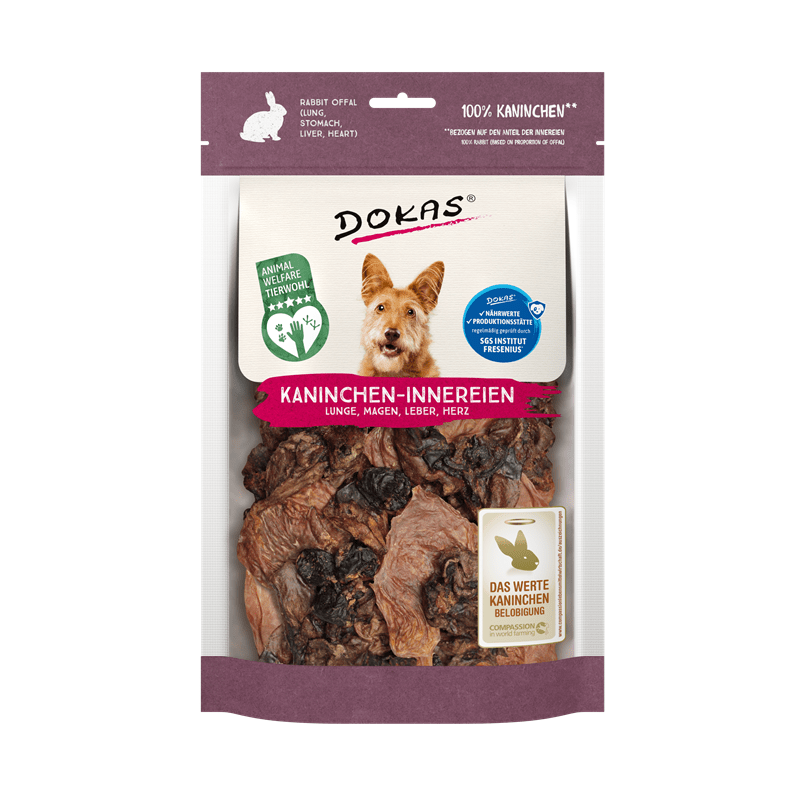 Dokas Hund Kaninchen-Innereien (Herz, Lunge, Magen, Leber) – zoo.de