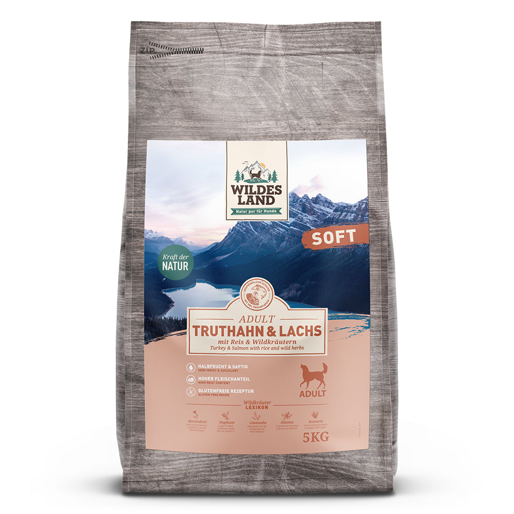 Wildes Land Hund Lachs mit Reis Soft – zoo.de