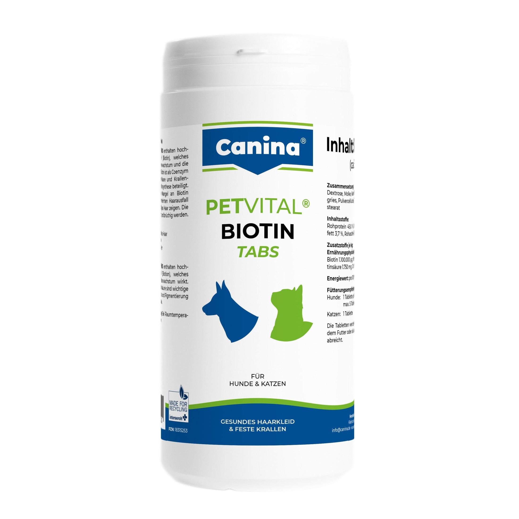 Canina PETVITAL Biotin-Tabs – Tierfutter – zoo.de
