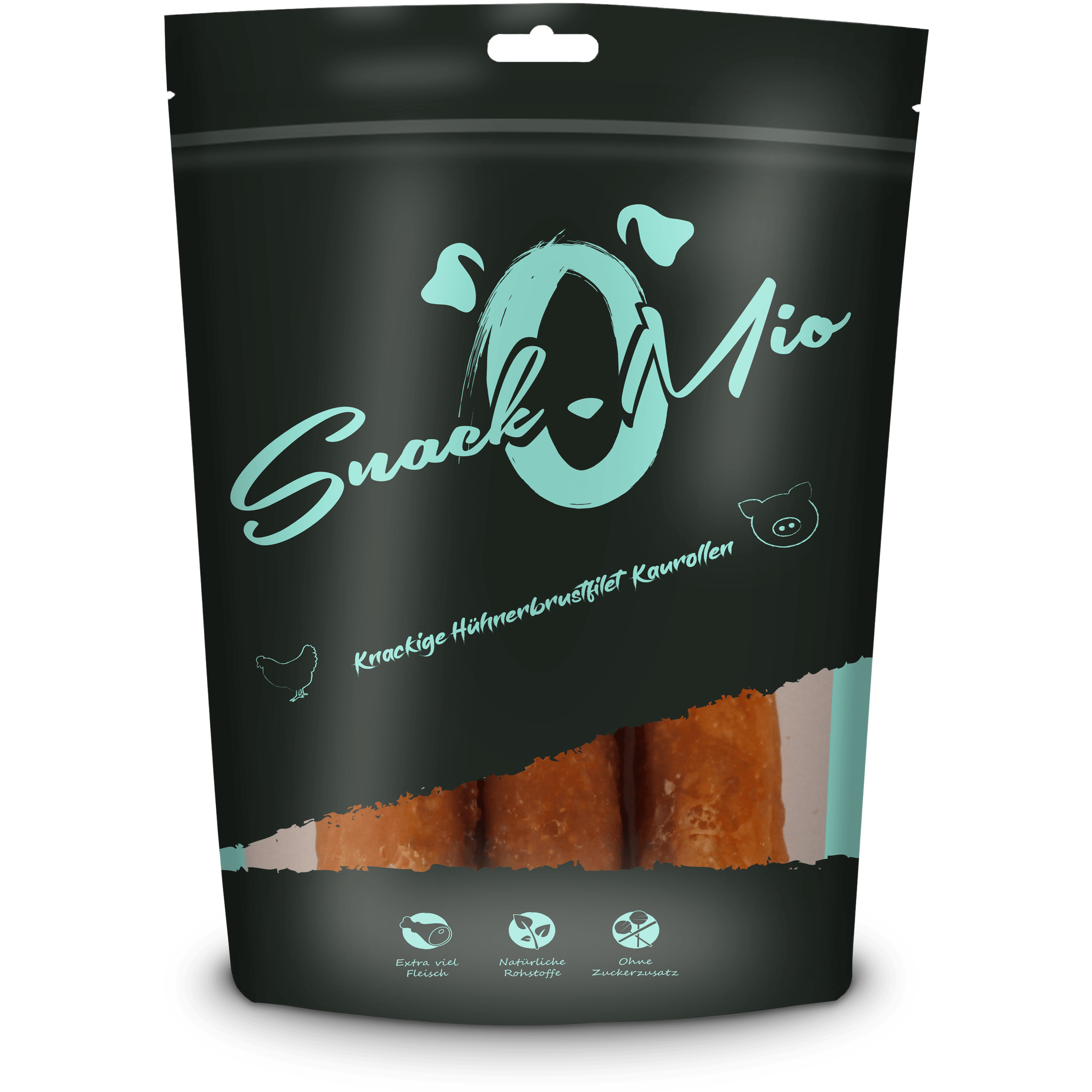 SnackOMio - knackige Hühnerbrustfilet Kaurolle 3er – zoo.de