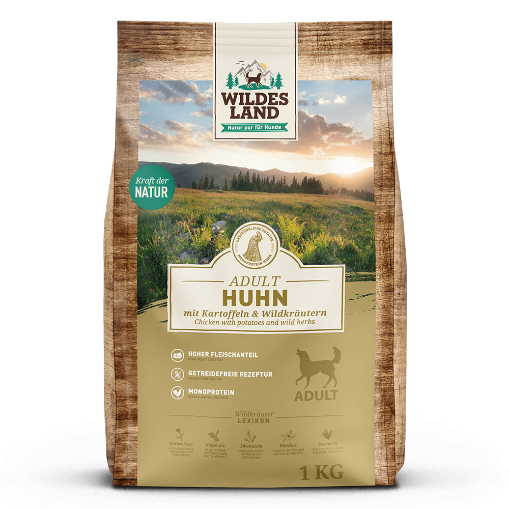 Wildes Land Hund Huhn mit Kartoffeln – zoo.de