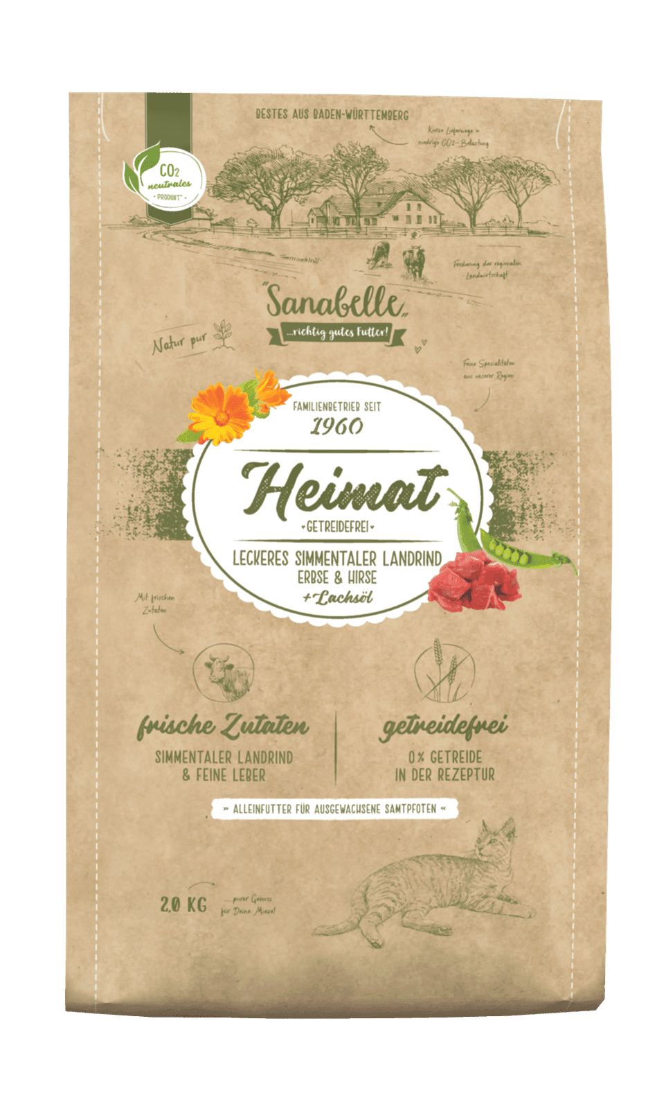 Sanabelle Heimat Getreidefrei Simmentaler Rind – zoo.de
